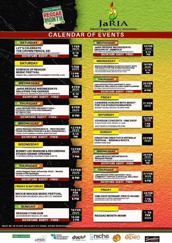 JaRIA Reggae Month 2025 - SpurrOpen.com